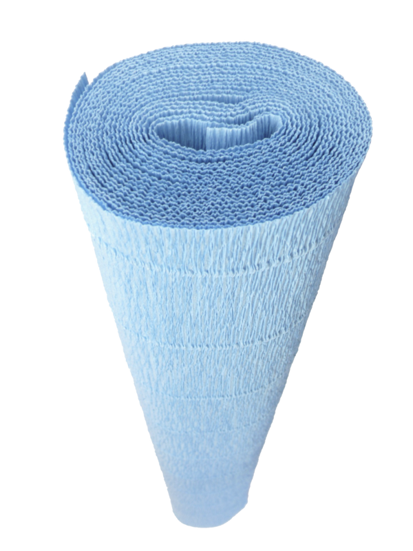 Italian Crepe Paper roll 180 gram - 556 SKYE BLUE - Carte Fini